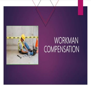 Workmen Compensation Act 1923 | PPTX