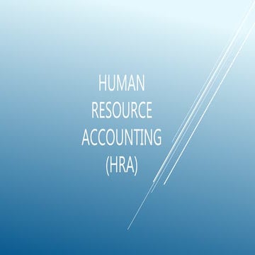 Human Resource Accounting and Auditing PPT | PPTX