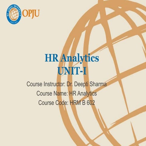 Human resources analytics- introductions | PPT