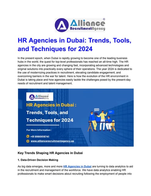 6 Essential HR Trends in 2024 for Organization Growth | PPT