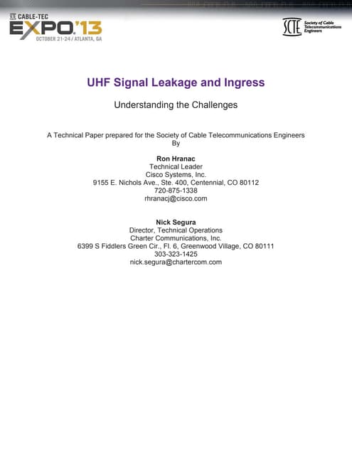 Using WBT to Record & Recreate Interference for Further Analysis | PDF