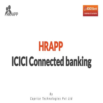 Hrapp connected banking ppt | PPT