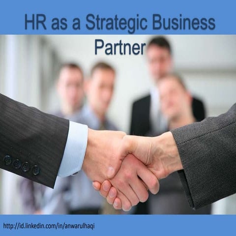 Hr as Strategic Business Partner | PPTX
