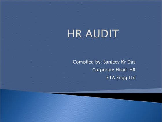 HR Internal Control Audit Checklist | DOC