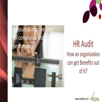 HR Audit - How can an organization benefit out of it? | PDF