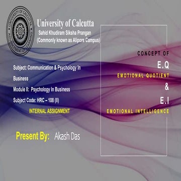 Understanding the Concept of Emotional Intelligence (EI) and Emotional ...