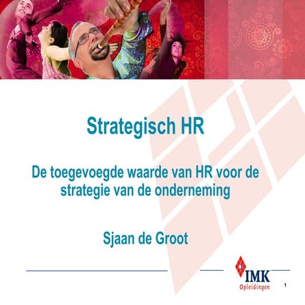 HR Congres 01-09-2011 Strategisch HR | PDF | Human Resources | Business