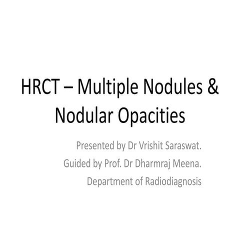 HRCT LUNG-BASIC INTERPRETATION | PPT