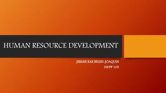 Human resource management | PPT