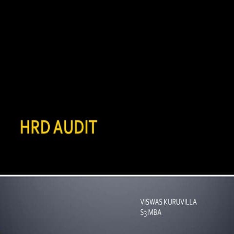 HRD Audit | PPT