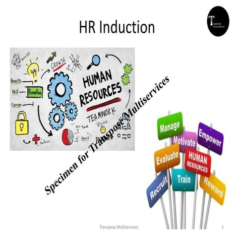 HR Department Induction | PPTX