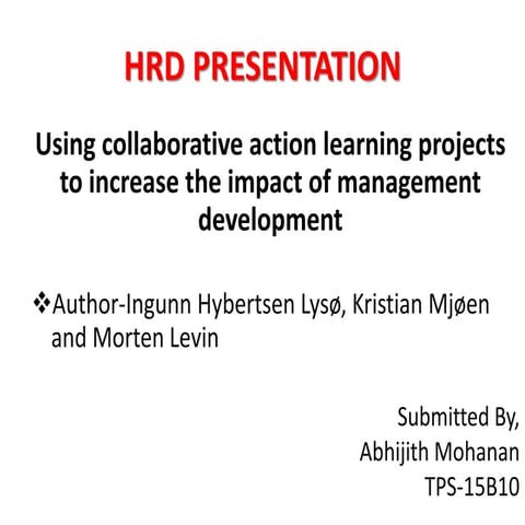 HRD Article Presentation | PPTX