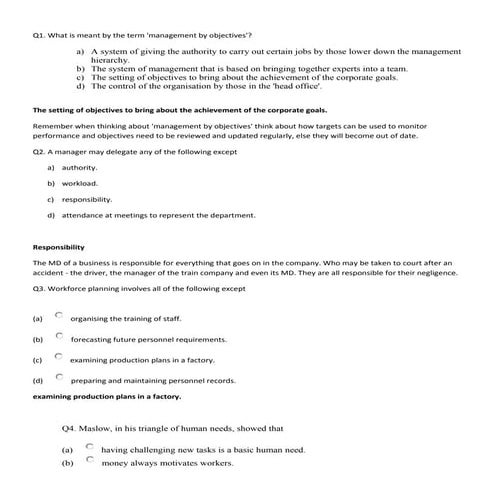 Hr & economics objective questions with explanation | PDF