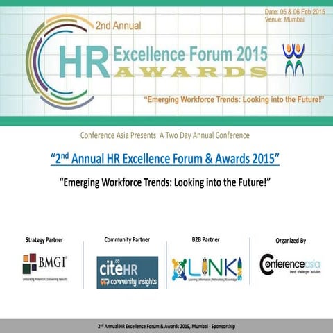 "2nd Annual HR Excellence Forum & Awards 2015, Mumbai" | PPTX | Human ...