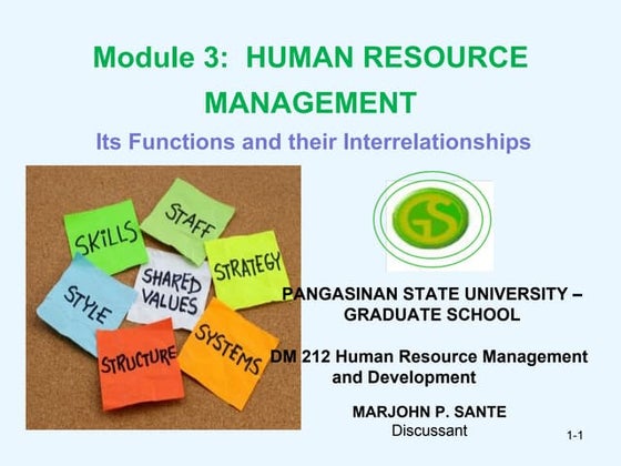 Human Resources Management (HRM) | PPT