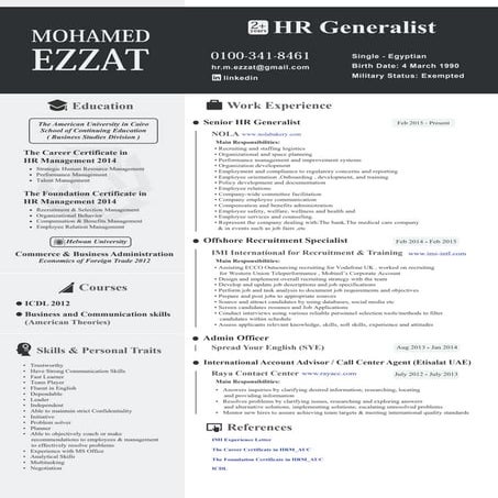 Hr Generalist _ Ezzat | PDF
