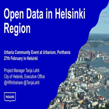 Open Data in Helsinki Region | PDF | Technology & Computing