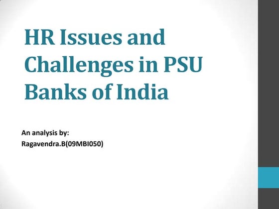Public sector banks. | PPT