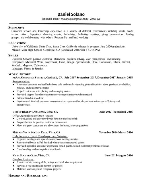 Job Resume | DOC