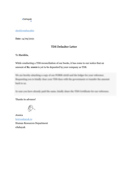 Hr letter termination Letter Format | PDF