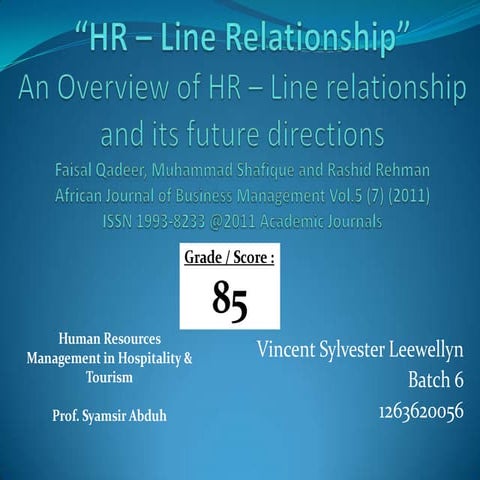 Hr – line relationship vincent (1263620056) | PPTX