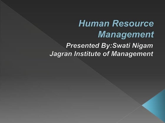 MBA In Human Resource | PPTX | Human Resources | Business