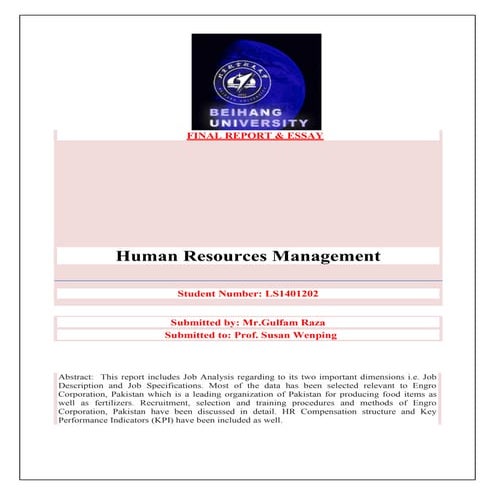 Human Resource Management in Pakistan | PDF