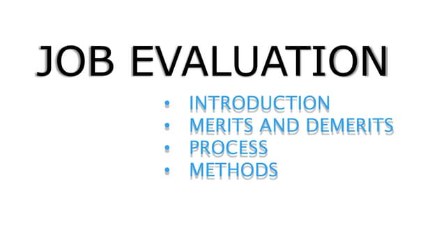 Paterson Framework of Job Evaluation at Workplace | PDF
