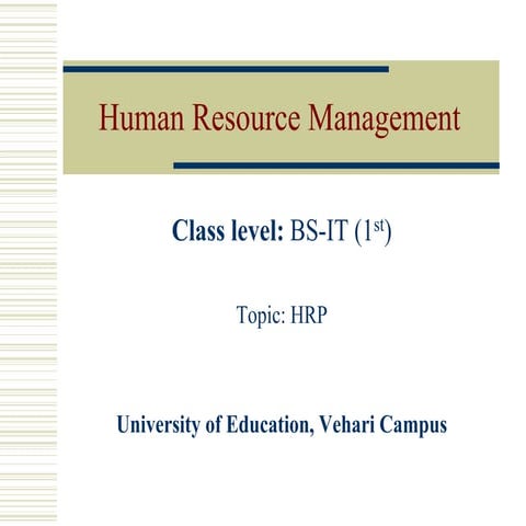 HRM - 2.ppt | Human Resources | Business