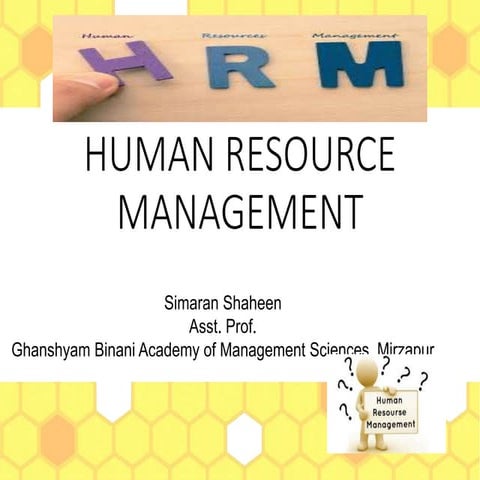Human Resource Management | PPTX | Human Resources | Business