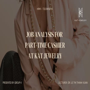 ashier Job Description for your organisation | PPTX