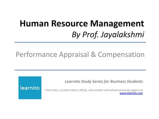 Performance Appraisal ppt [hrm] | PPT