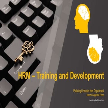 Human Resource Management - Training and Development | PPTX