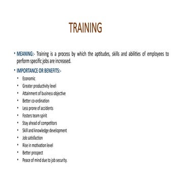 On the Job Training | PPTX