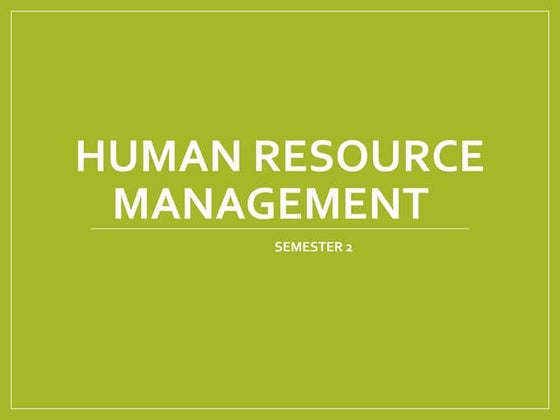 UNIT 1, HRM CONCEPTS | PPTX | Human Resources | Business