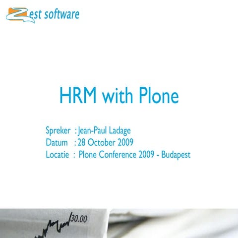 Hrm With Plone | PPT