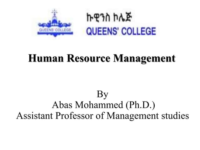 Human Resource Management and Human Resource Development | PPTX