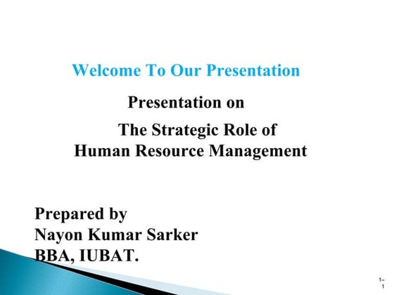 Chp 1, INTRODUCTION TO HUMAN RESOURCE MANAGEMENT by Mohammad Ali Jaafar, PhD Systems Mgmt. | PPT