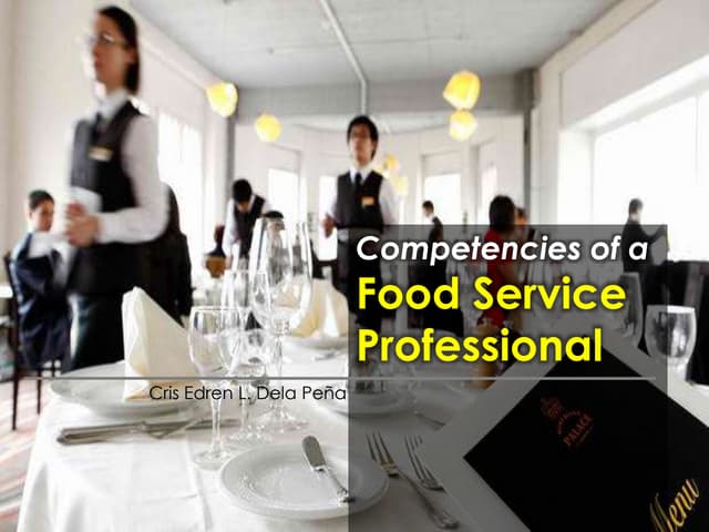 Food and Beverage Personnel | PPTX