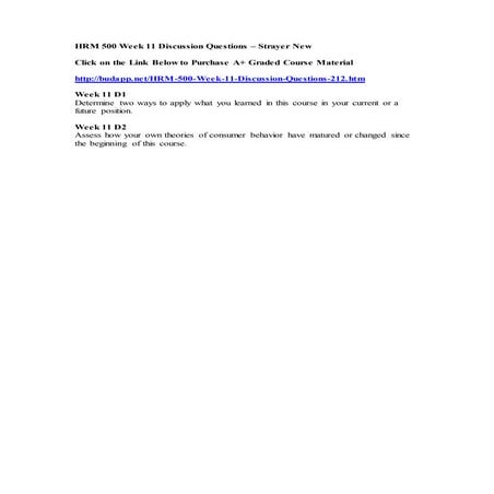 Bus 230 week 11 quiz | DOCX