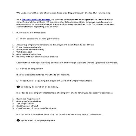 Hr management in jakarta | PDF