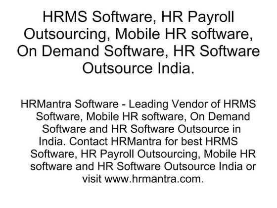 Smart HRM - HRM Software | PPT