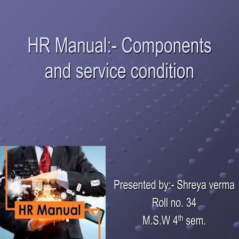 HR manual | PPT