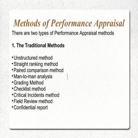 Hrm appraisal assignment | PPT