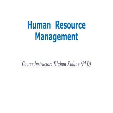 Comprehensive Human Resource Management: Principles, Evolution, and ...