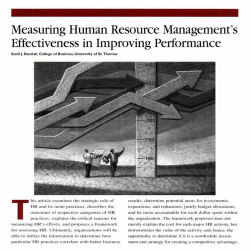 Employee retention - applied hrm research | PDF