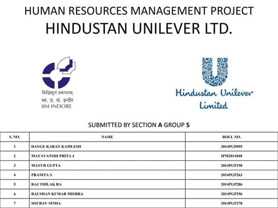Hindustan Unilever Limited Performance Management System | PPTX