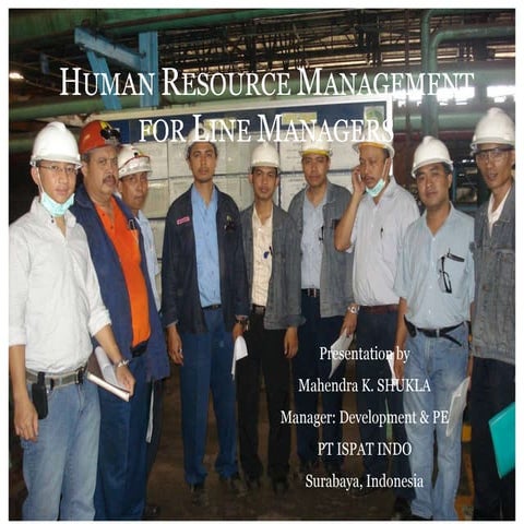 Human Resource Management For Line Managers | PPS