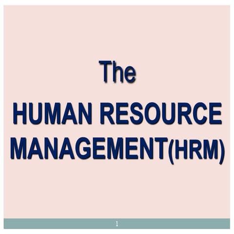 HRM FOR SLIDESHARE .ppt | Human Resources | Business