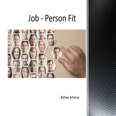 HRM Job - Person Fit | PPTX | Career Advice | Careers